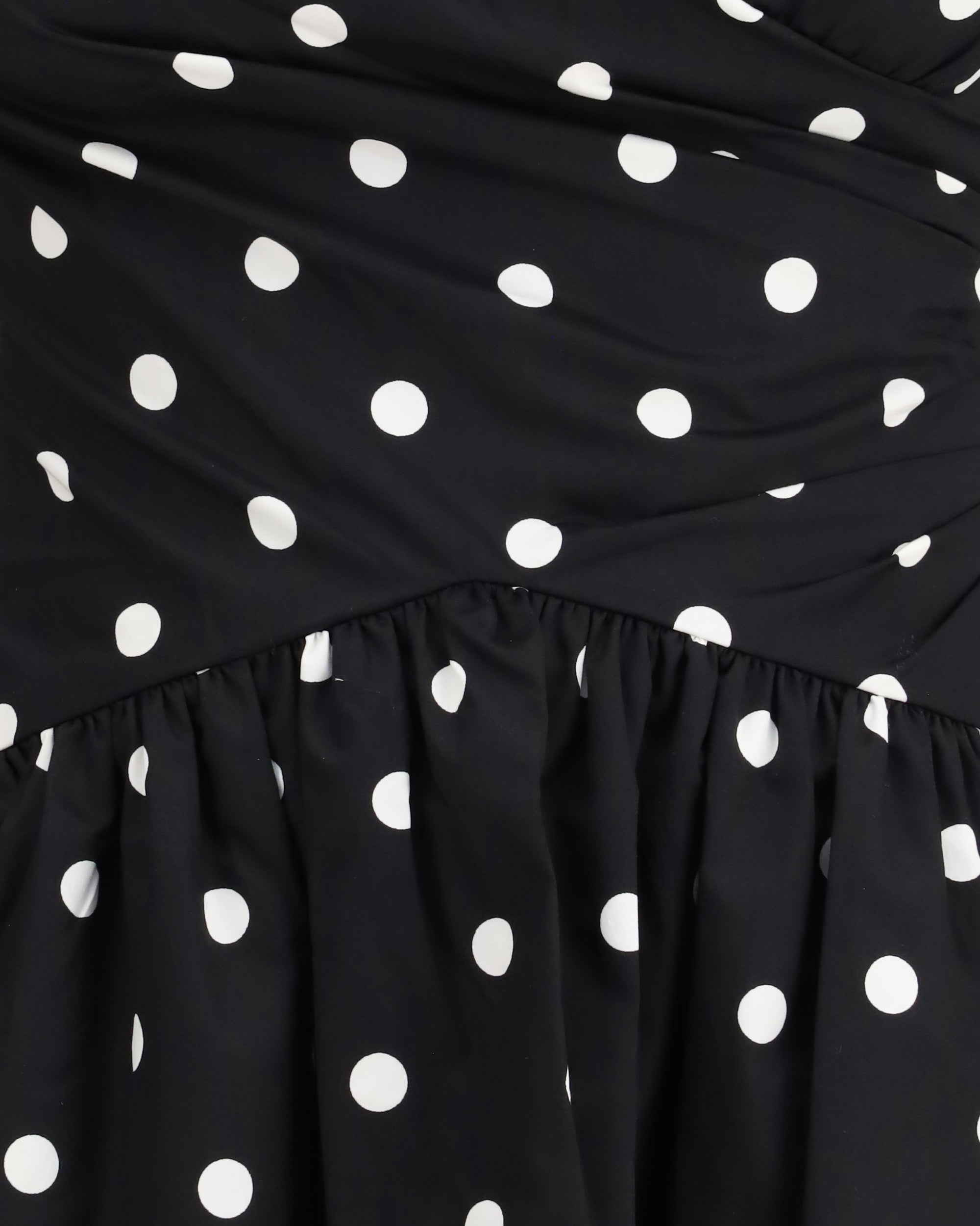 SELF-PORTRAIT Polka dot cotton mini Dress MULTICOLOUR | Base Blu